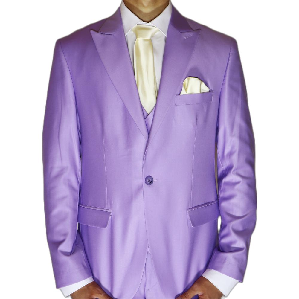 Lavender Avanti Milano Peak Lapel Three Piece Suit Avanti Milano